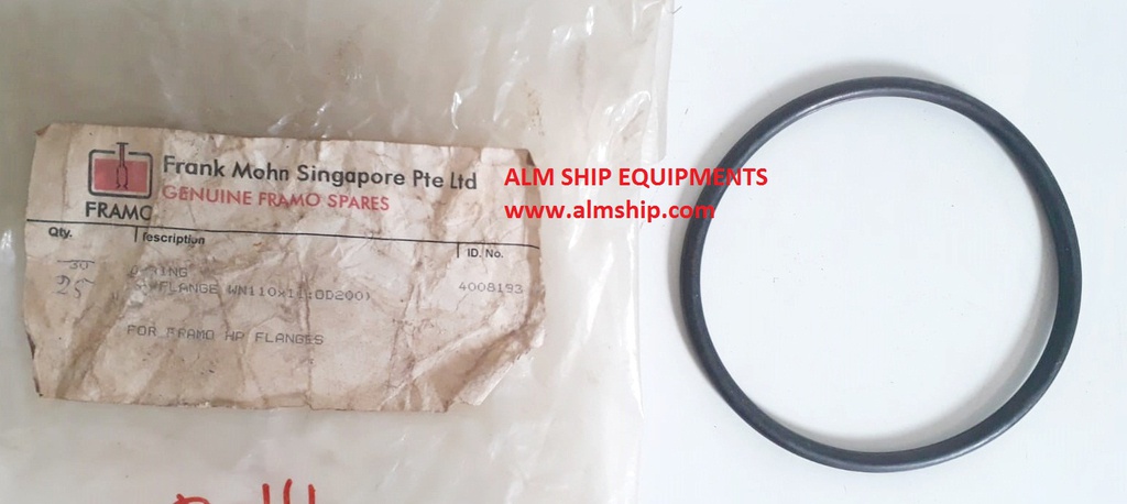 O-RING ID 4008193 FOR FRAMO | ALM SHIP EQUIPMENTS